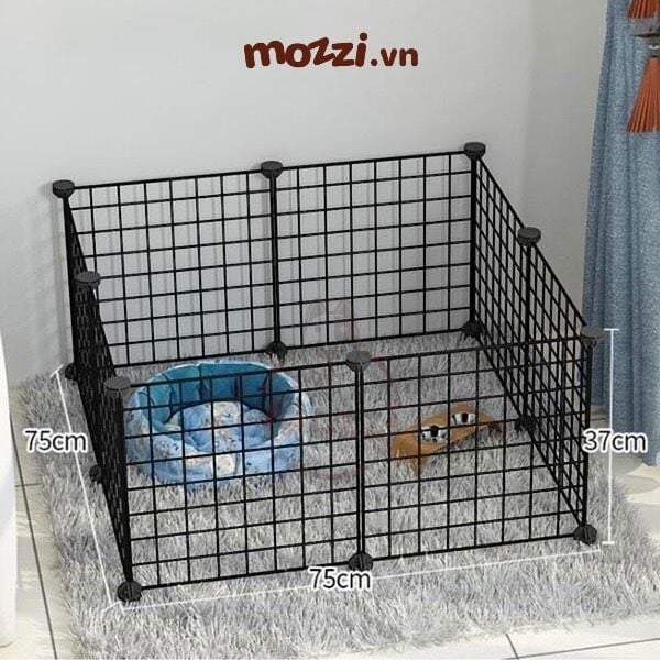 Tấm ghép chuồng lưới sắt theo ý thích cho chó mèo – Mozzi Pet Shop