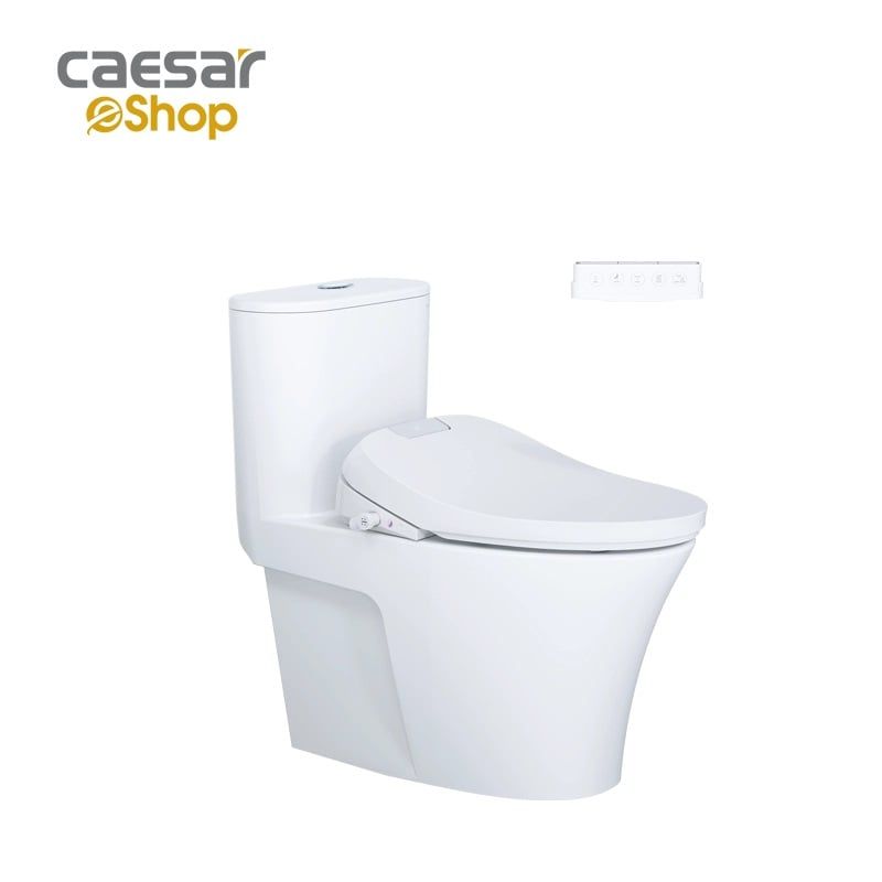 Bàn Cầu Một Khối kết hợp nắp điện tử - C1395F - TAF610H – Caesar Eshop