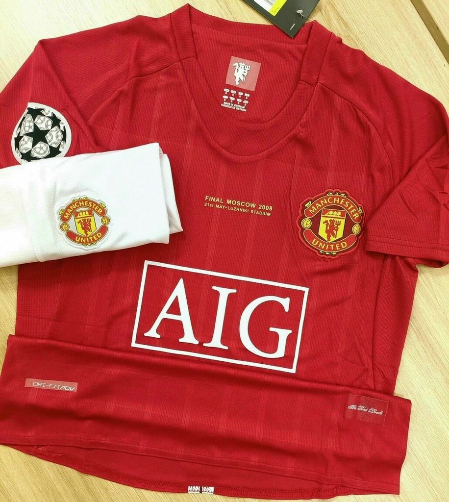 Bộ Quần Áo Bóng đá MU AIG Màu Đỏ Vải Thái – TSPORT.VN