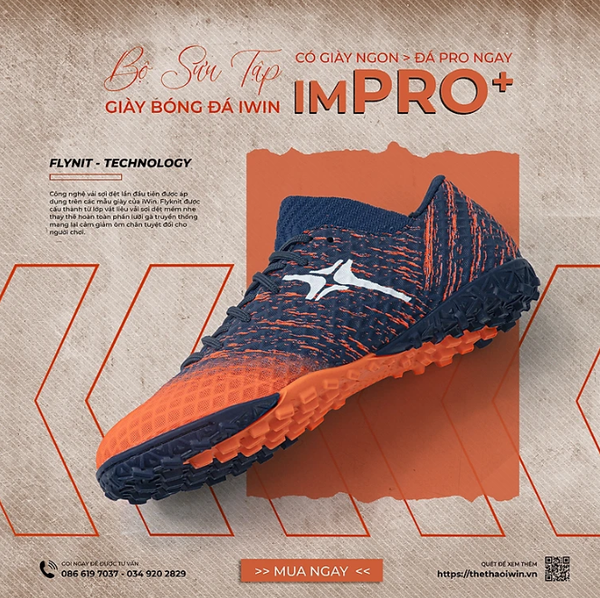 Giày bóng đá iWin imPRO+ – TSPORT.VN