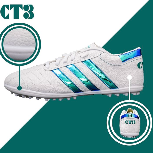 GIÀY BÓNG ĐÁ 3 SỌC CT3 (DA NHĂN) TF - SÂN CỎ NHÂN TẠO – TSPORT.VN