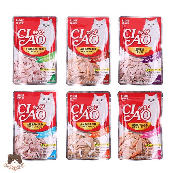 Pate Ciao gói 60g nhiều vị cho mèo – PawPaw Petshop