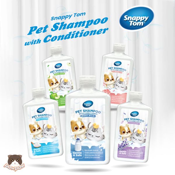 Sữa tắm gội xả Snappy Tom 550ml cho chó mèo – PawPaw Petshop