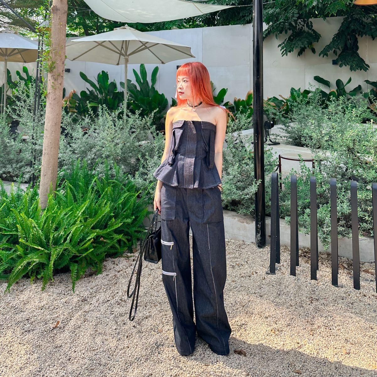 Denim Zipper Tube Top – Remmus