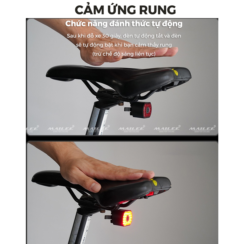 Đèn Đuôi Xe Đạp Thông Minh Cảm Biến Phanh LD-09, 22 bóng LED – Mai lee