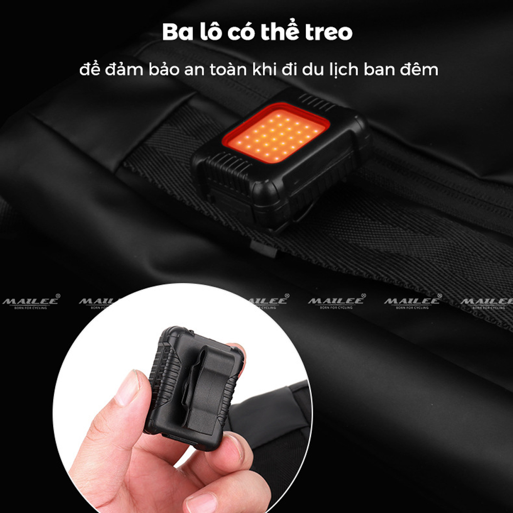 Đèn LED mini trước sau cho xe đạp BG-3133 sạc USB type-C – Mai lee