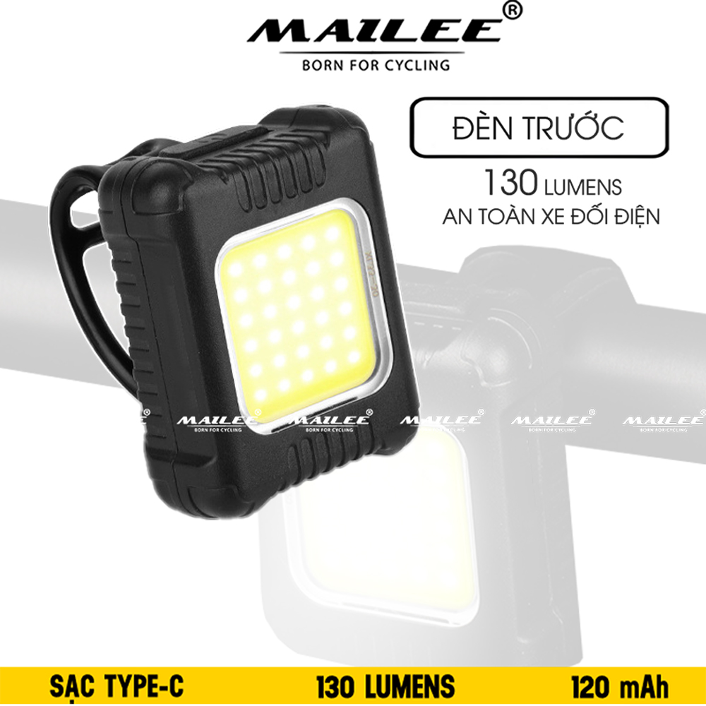 Đèn LED mini trước sau cho xe đạp BG-3133 sạc USB type-C – Mai lee