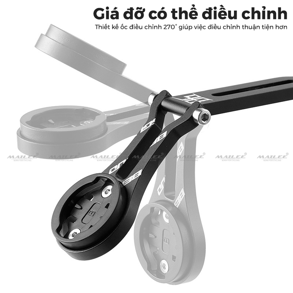 Giá đỡ đồng hồ xe đạp hợp kim nhôm BG-2122, gắn dưới tay lái xe đạp ...