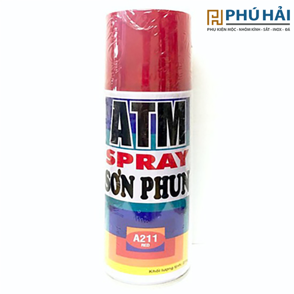Sơn xịt ATM 211 thường đỏ – Phân Phối Vật Tư Phụ Kiện Phú Hải