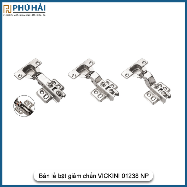 Bản lề bật giảm chấn VICKINI 01238.001 thẳng A – Phân Phối Vật Tư Phụ ...
