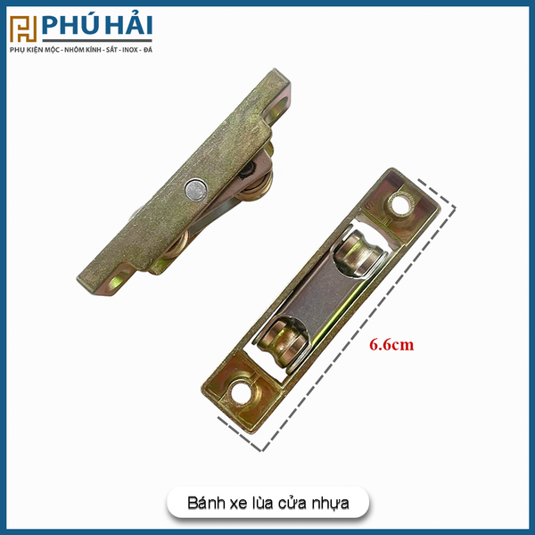 Bánh xe lùa cửa nhựa – Phân Phối Vật Tư Phụ Kiện Phú Hải