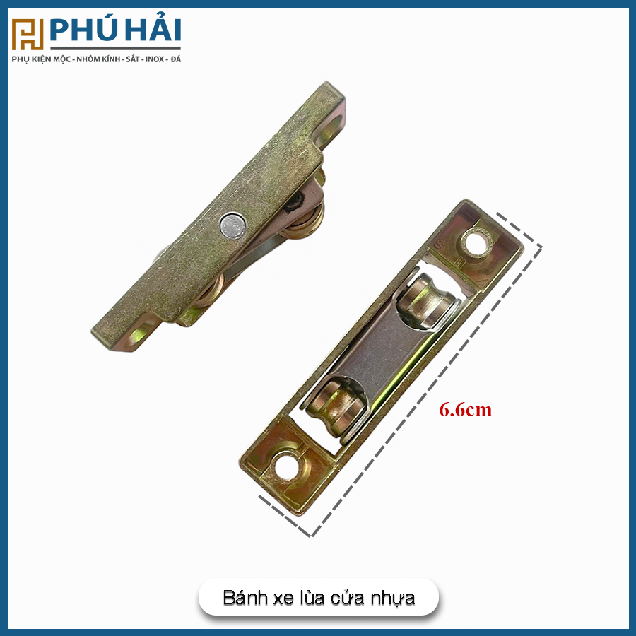 Bánh xe lùa cửa nhựa – Phân Phối Vật Tư Phụ Kiện Phú Hải