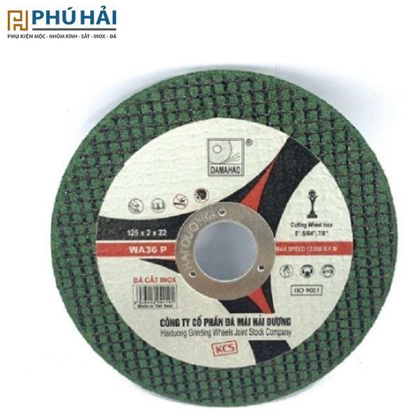 Đá cắt - 125.1,2.22 xanh mỏng – Phân Phối Vật Tư Phụ Kiện Phú Hải