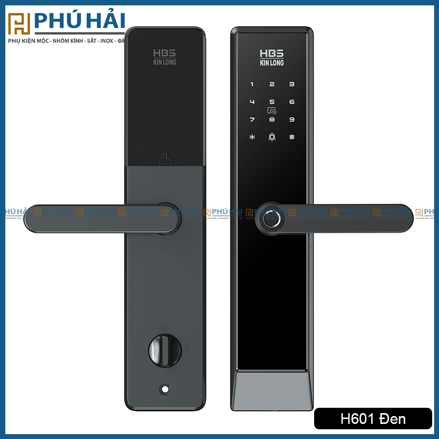 Khoá Điện Tử Vân Tay H601 Kinlong – Phân Phối Vật Tư Phụ Kiện Phú Hải