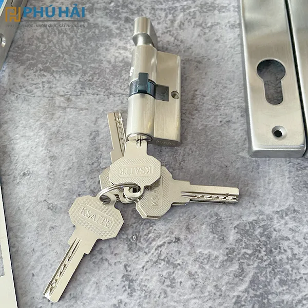 Khoá Tay Gạt Ksaite (3F) Màu Inox, Xám, Đen (vặn chìa) – Phân Phối Vật ...