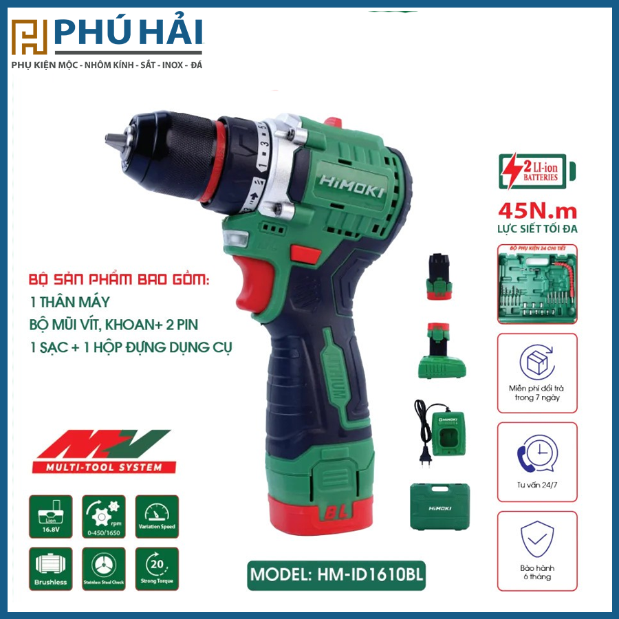 Máy khoan HIMOKI 16.8 – Phân Phối Vật Tư Phụ Kiện Phú Hải