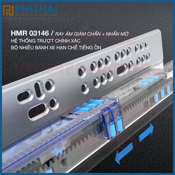RAY ÂM NHẤN MỞ + GIẢM CHẤN HAMMERDED 500mm (Thùng 6 bộ) – Phân Phối Vật ...