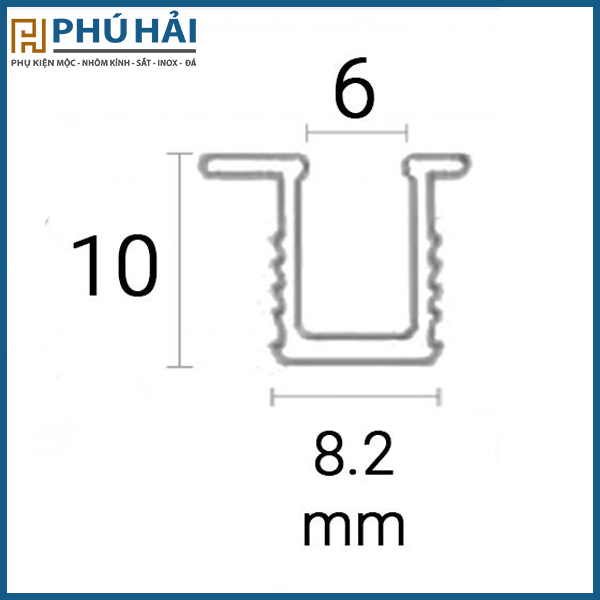 ray cửa lùa UU dài 3m – Phân Phối Vật Tư Phụ Kiện Phú Hải