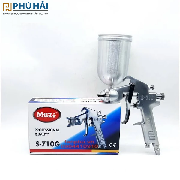 Súng phun sơn Muzi W71_10C/T – Phân Phối Vật Tư Phụ Kiện Phú Hải
