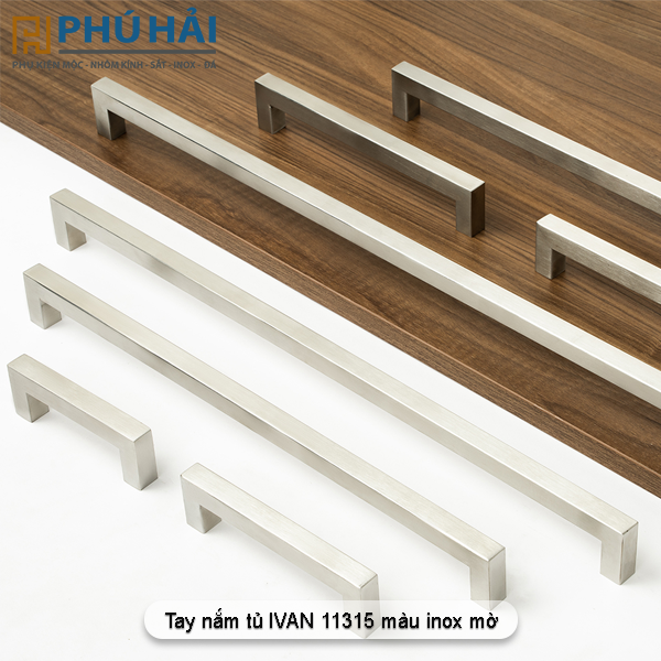 Tay nắm tủ IVAN 11315.096 màu inox mờ – Phân Phối Vật Tư Phụ Kiện Phú Hải