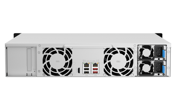 QNAP TS-1264U-RP-8G rackmount NAS with dual-port 2.5GbE ATI Phân phối ...