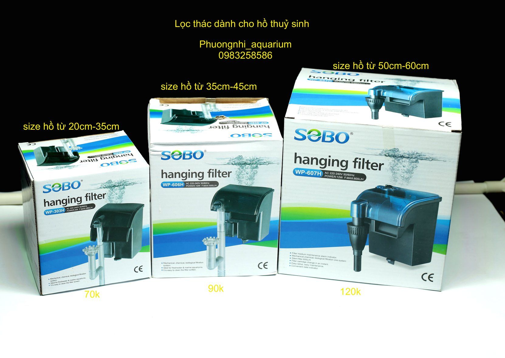 Lọc thác Sobo 303H – Cty TNHH Phuongnhi Aquarium