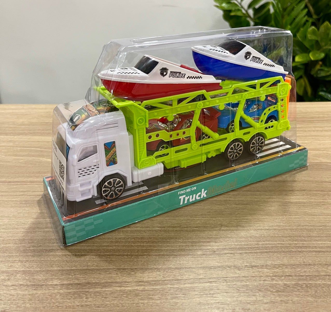 Xe container chở cano 728-21 – lsttoys