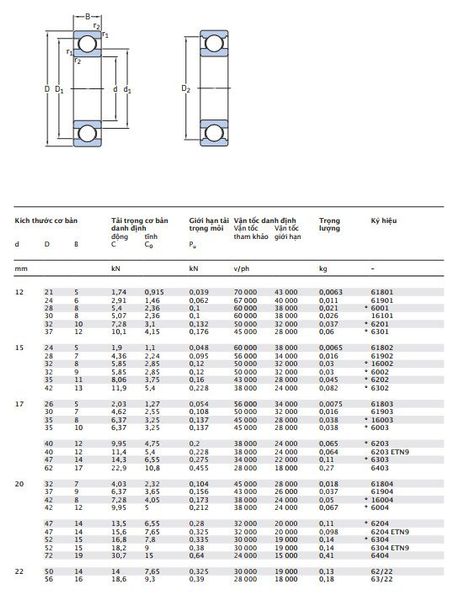 Vòng bi 16004 SKF Abada