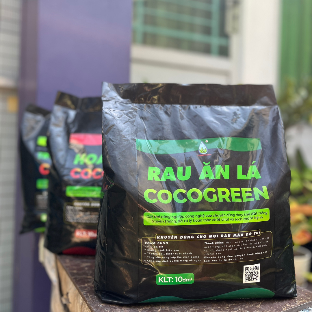 Giá thể CocoGreen - Khuyên dùng cho mọi loại rau màu - Nguồn Sinh Thái