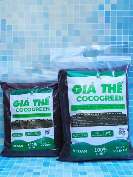 Giá thể CocoGreen - Khuyên dùng cho mọi loại rau màu - Nguồn Sinh Thái