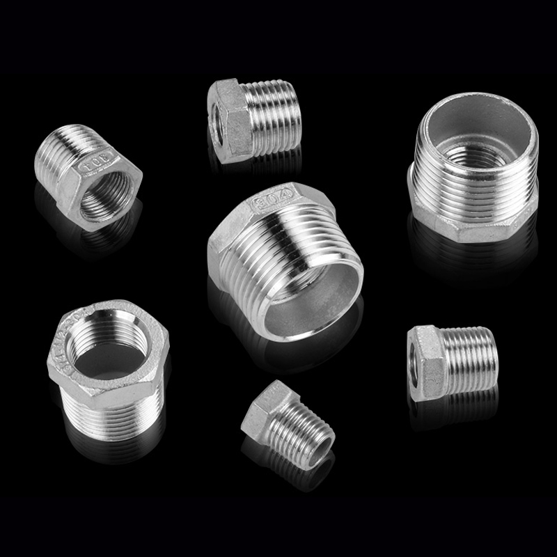 Cà Rá Inox 304 - Đầu Nối Chuyển Ren Trong Ren Ngoài Giảm Phi – GARANNEOTECH