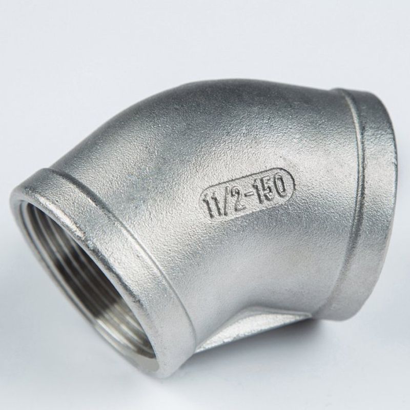 Co Lơi Ren Inox, Chếch Ren Inox, Co Ren Inox 201/304/316 45° – GARANNEOTECH