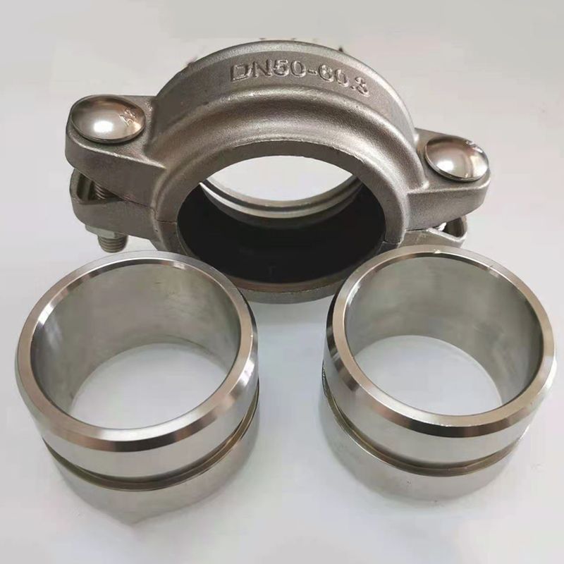 Cùm Clamp Inox Vi Sinh Inox 304 Không Gỉ 4 Món Gồm Cả Kẹp Rãnh Nối Ngắ ...