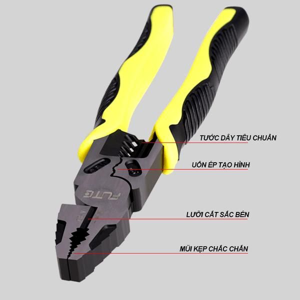 Kìm Đa Năng Bằng Thép CRV Cắt Uống Dây Thép, Sắt, Dây Mạng – GARANNEOTECH