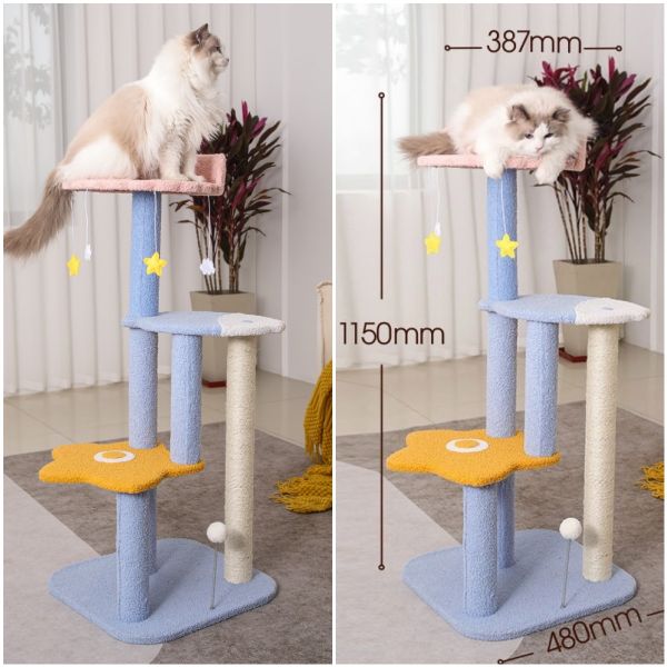 Catree 3 tầng hình cá sao – PetBuddy