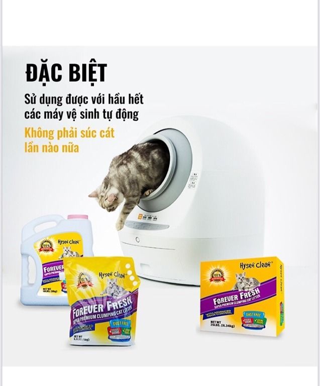 Cát vệ sinh đá núi lửa Hysen Clean 8kg – PetBuddy