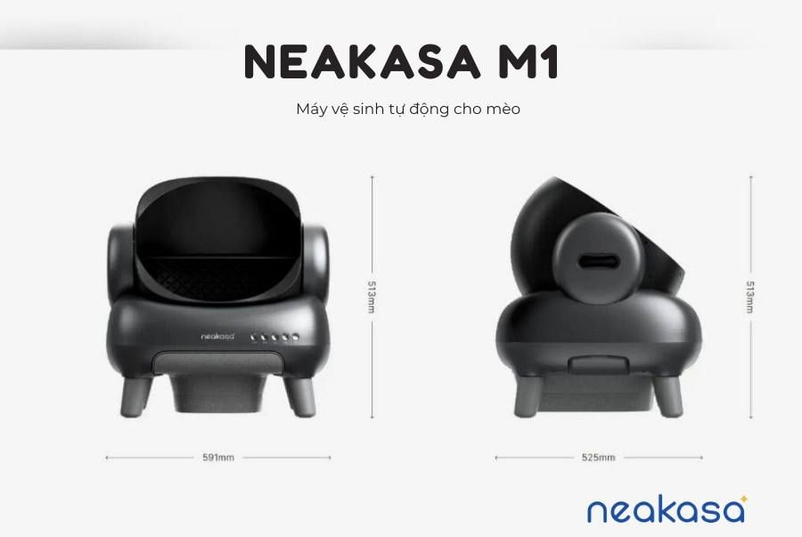 Máy vệ sinh mèo tự động Neakasa M1 – PetBuddy