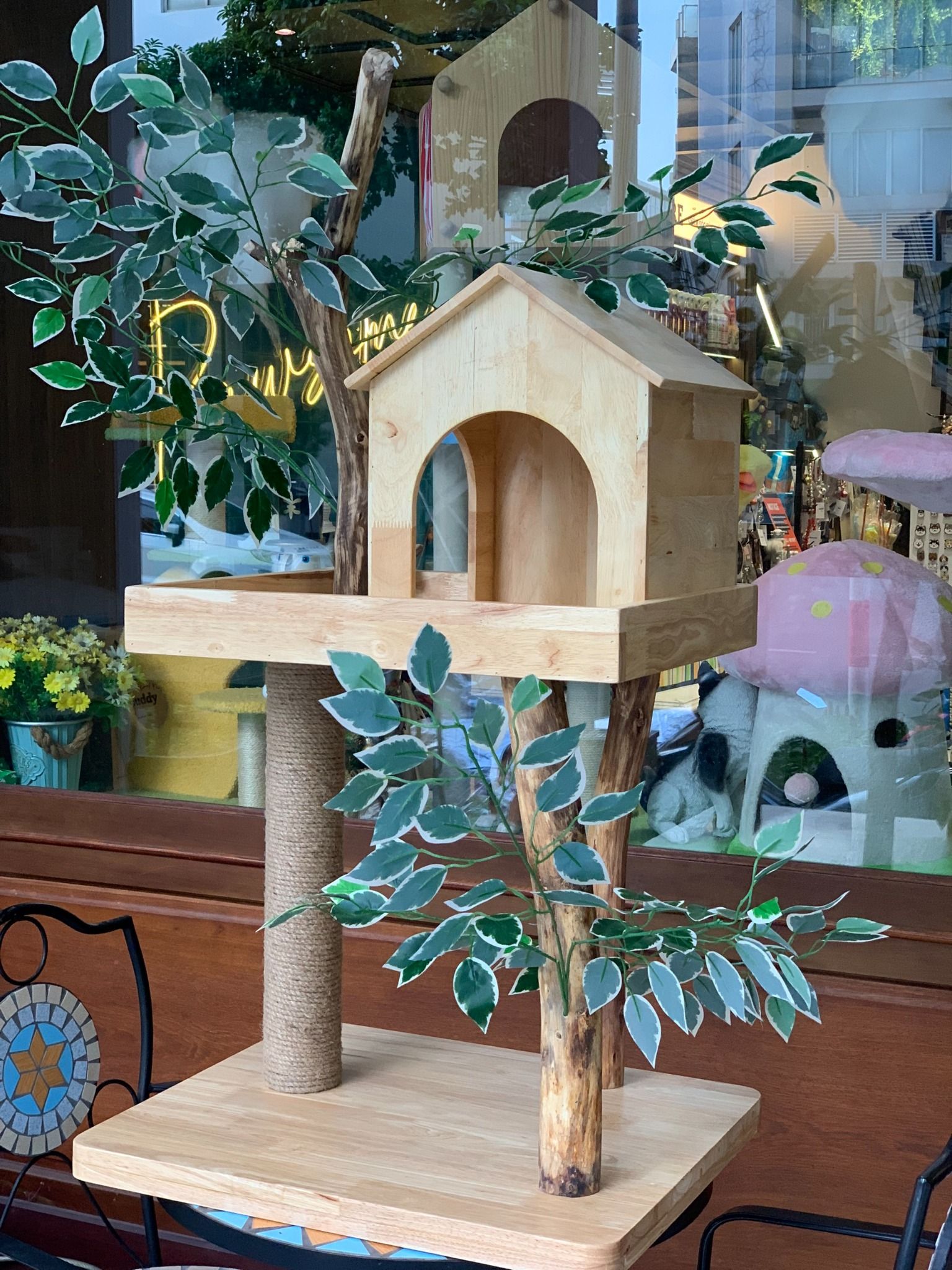 Catree Gỗ 2 Tầng – PetBuddy