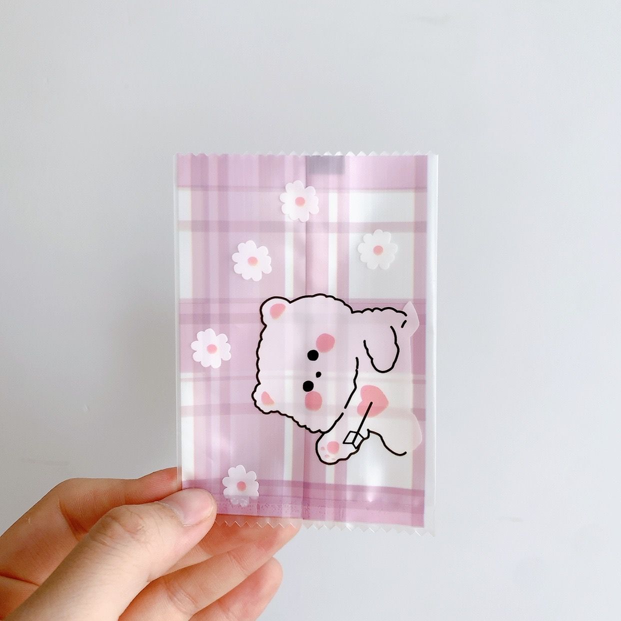 SET 100 TÚI TEDDY CARO 7 x 10 CM – BakeNabi