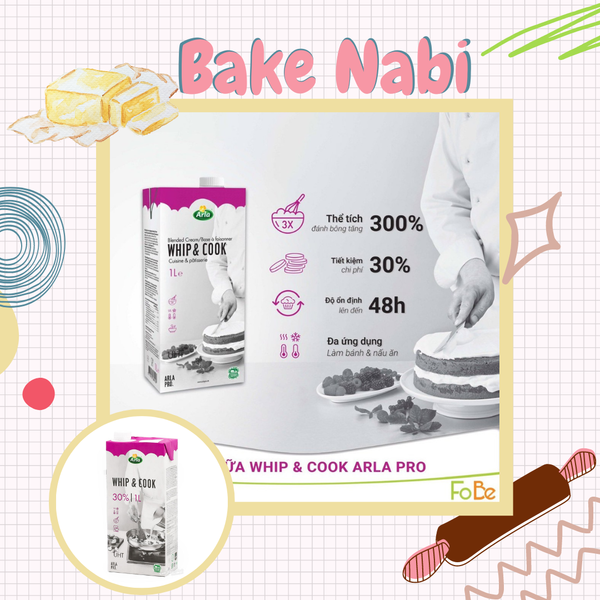 WHIPPING CREAM & COOK ARLA 30% – BakeNabi
