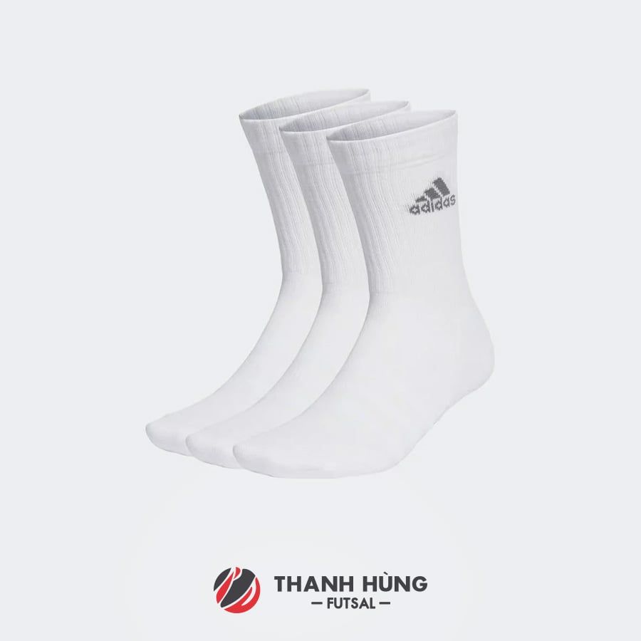 PACK 3 VỚ ADIDAS CUSHIONED CREW - IA3949 - TRẮNG – Thanh Hùng Futsal