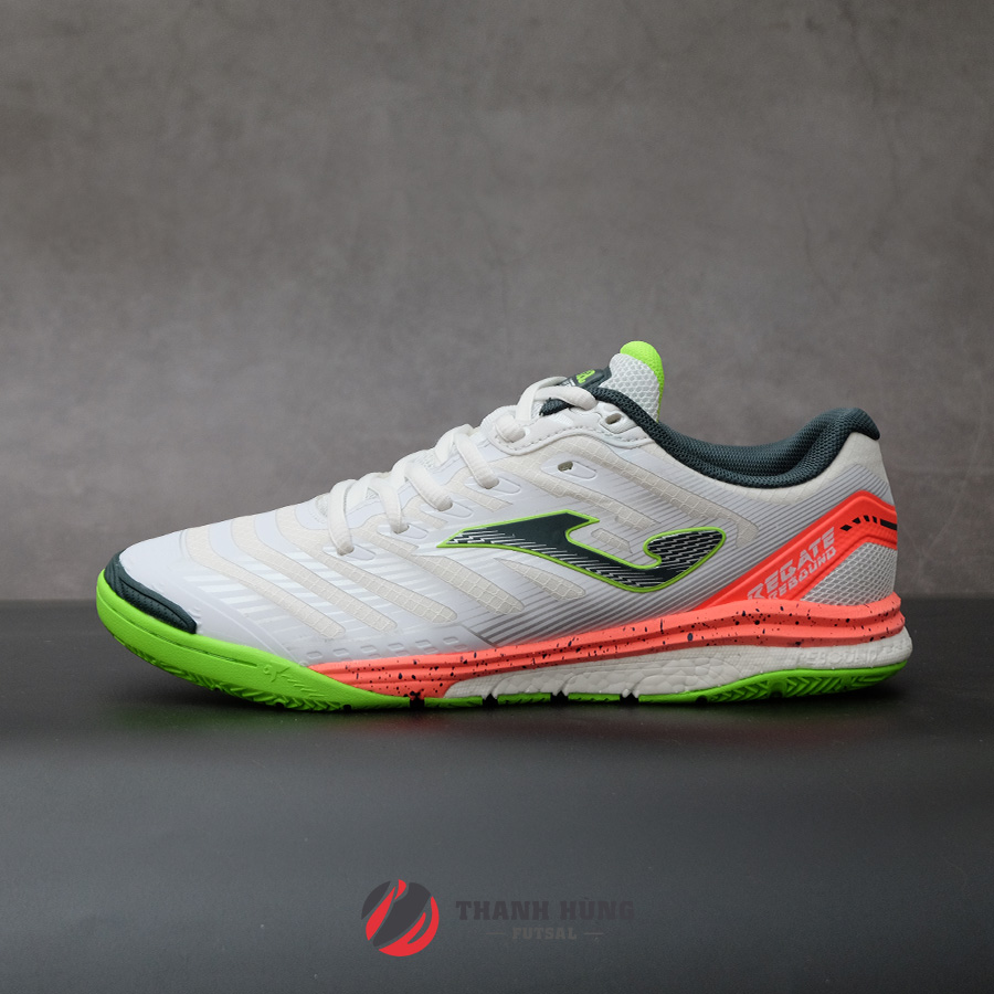 JOMA SUPER REGATE REBOUND 2002 - TRẮNG/XANH/CAM ĐÀO - GIÀY FUTSAL ...