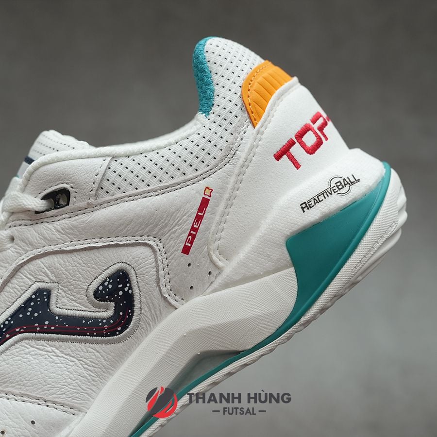 GIÀY ĐÁ BÓNG FUTSAL JOMA TOP FLEX PLUS IN 2502 - TRẮNG/XANH LÁ – Thanh Hùng Futsal