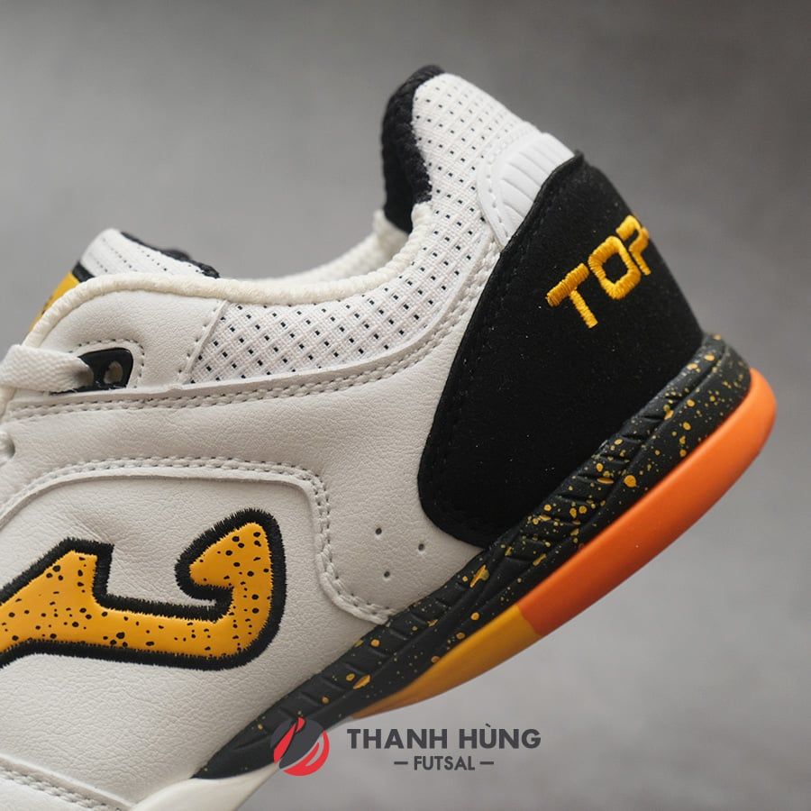 GIÀY ĐÁ BÓNG SÂN FUTSAL JOMA TOP FLEX IN 2302 - TRẮNG/CAM – Thanh Hùng ...
