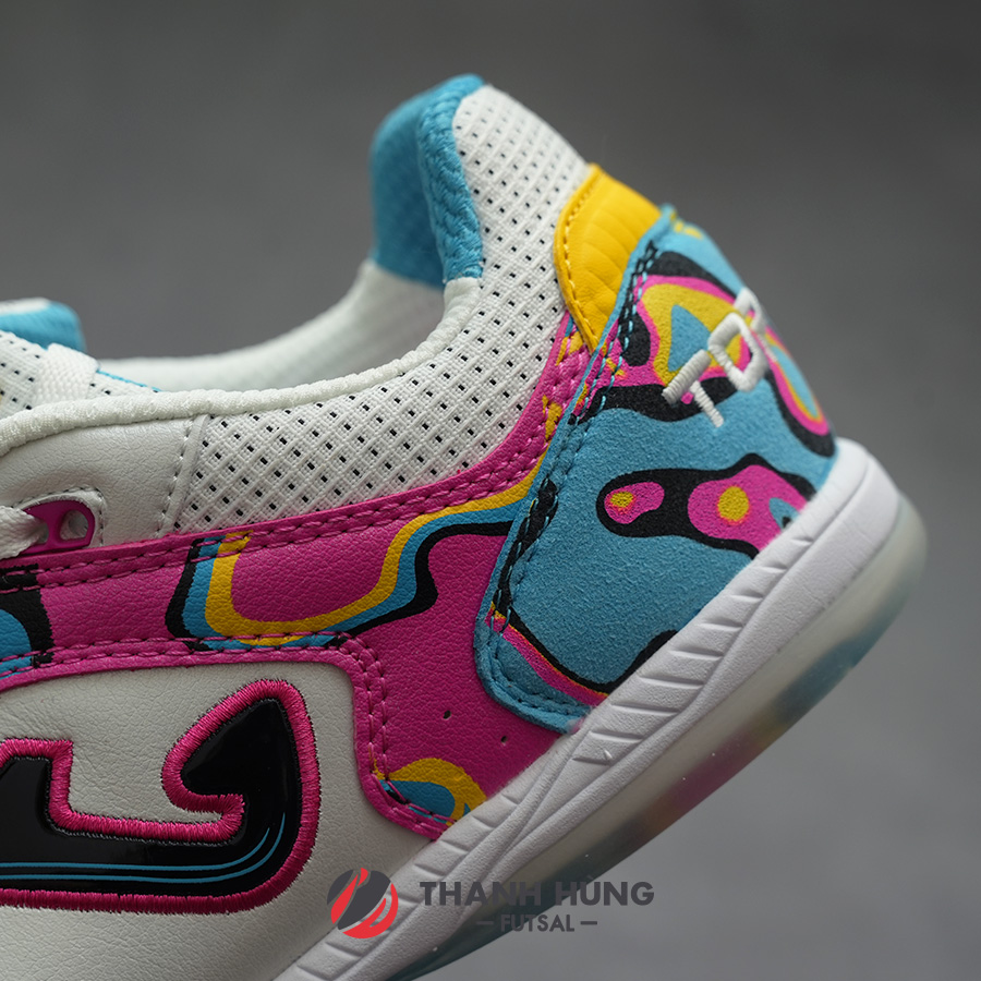 GIÀY ĐÁ BÓNG SÂN FUTSAL JOMA TOP FLEX PITO IN 2462 - TRẮNG/HỒNG – Thanh Hùng Futsal
