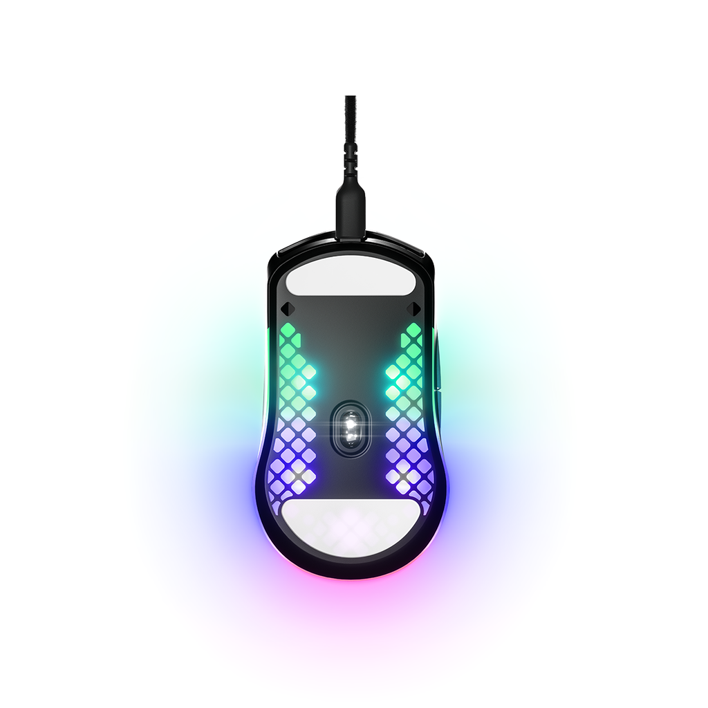 SteelSeries AEROX 3 Wired Ultra Lightweight Super-Fast Mouse with Aqu ...