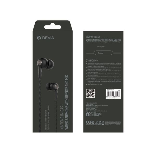 Tai nghe Devia Kintone Series , jack 3.5mm, màu trắng MeKo Distributor ...