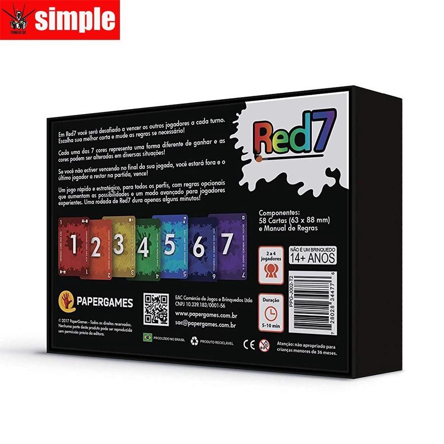 Board Game Red 7 - Board Game thú vị cho mọi người – Sách Khánh Hòa