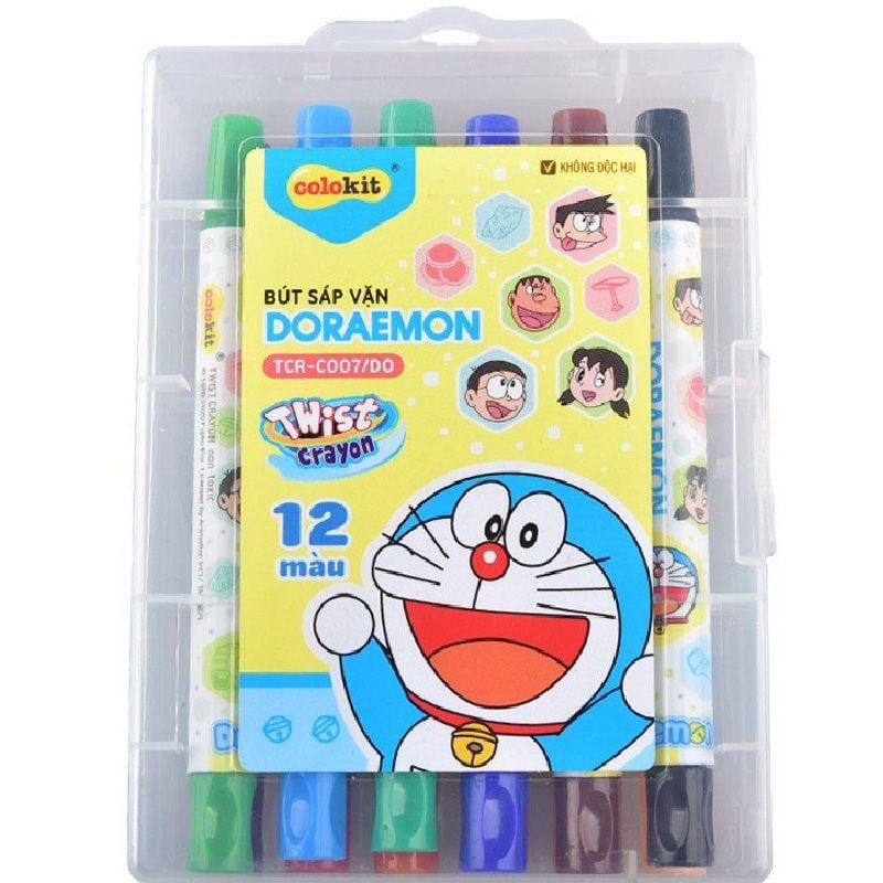 Bút Sáp Vặn Colorkit 12 Màu TCR-C007/DO – Sách Khánh Hòa