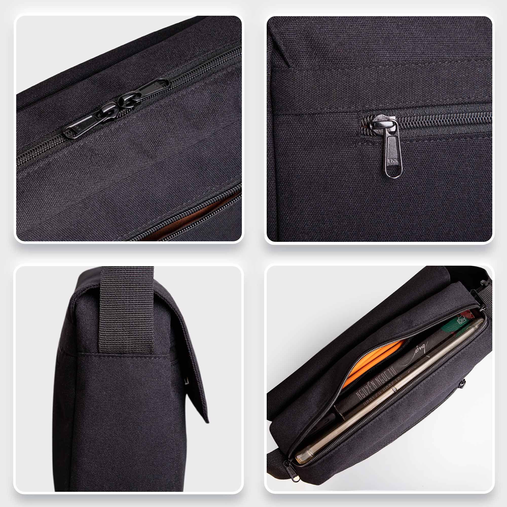 Túi Trita (Thời trang nam cao cấp - Túi đeo chéo da RTN9D) màu đen ...